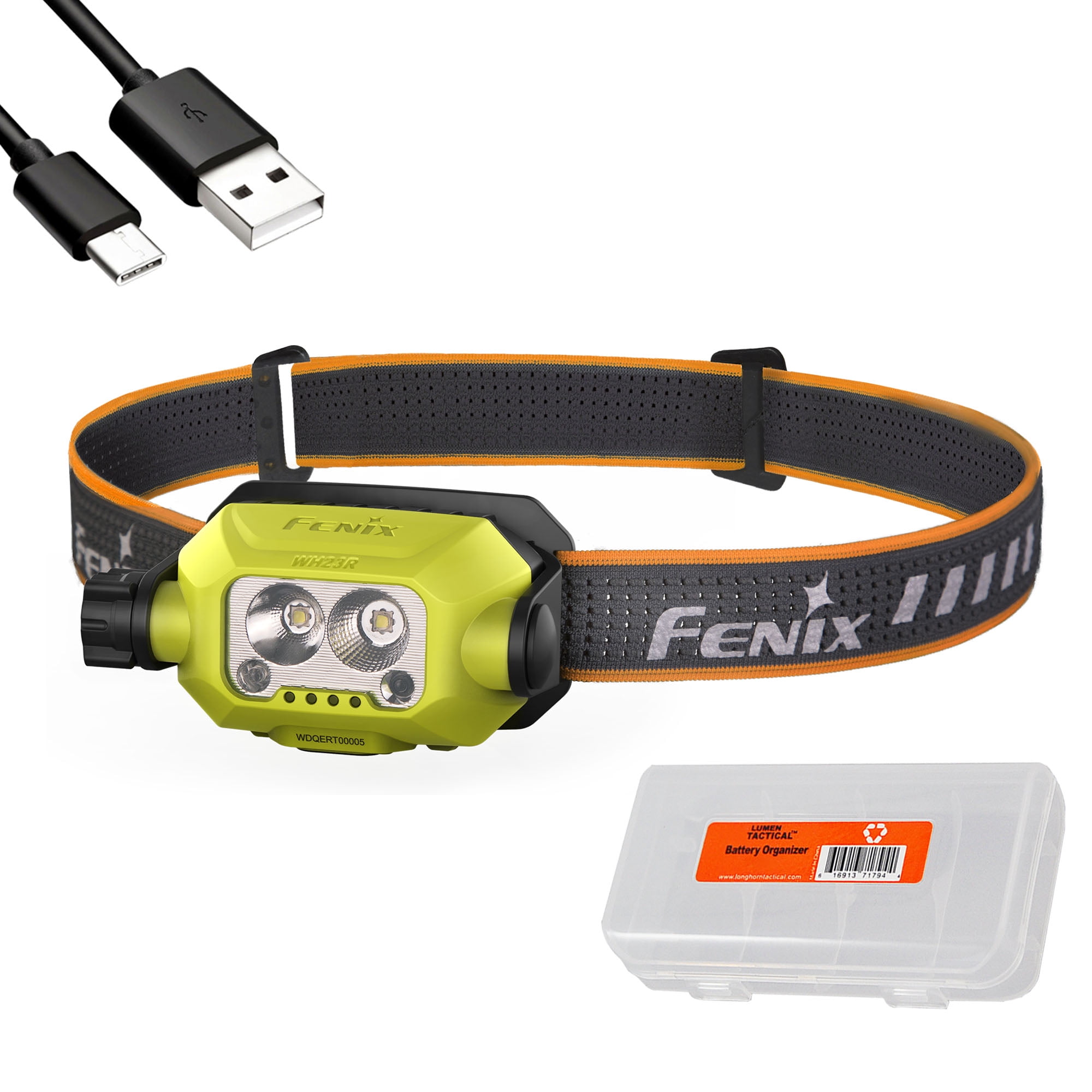 Fenix WH23R 600 Lumen Rechargeable Work Headlamp With LumenTac Cable ...
