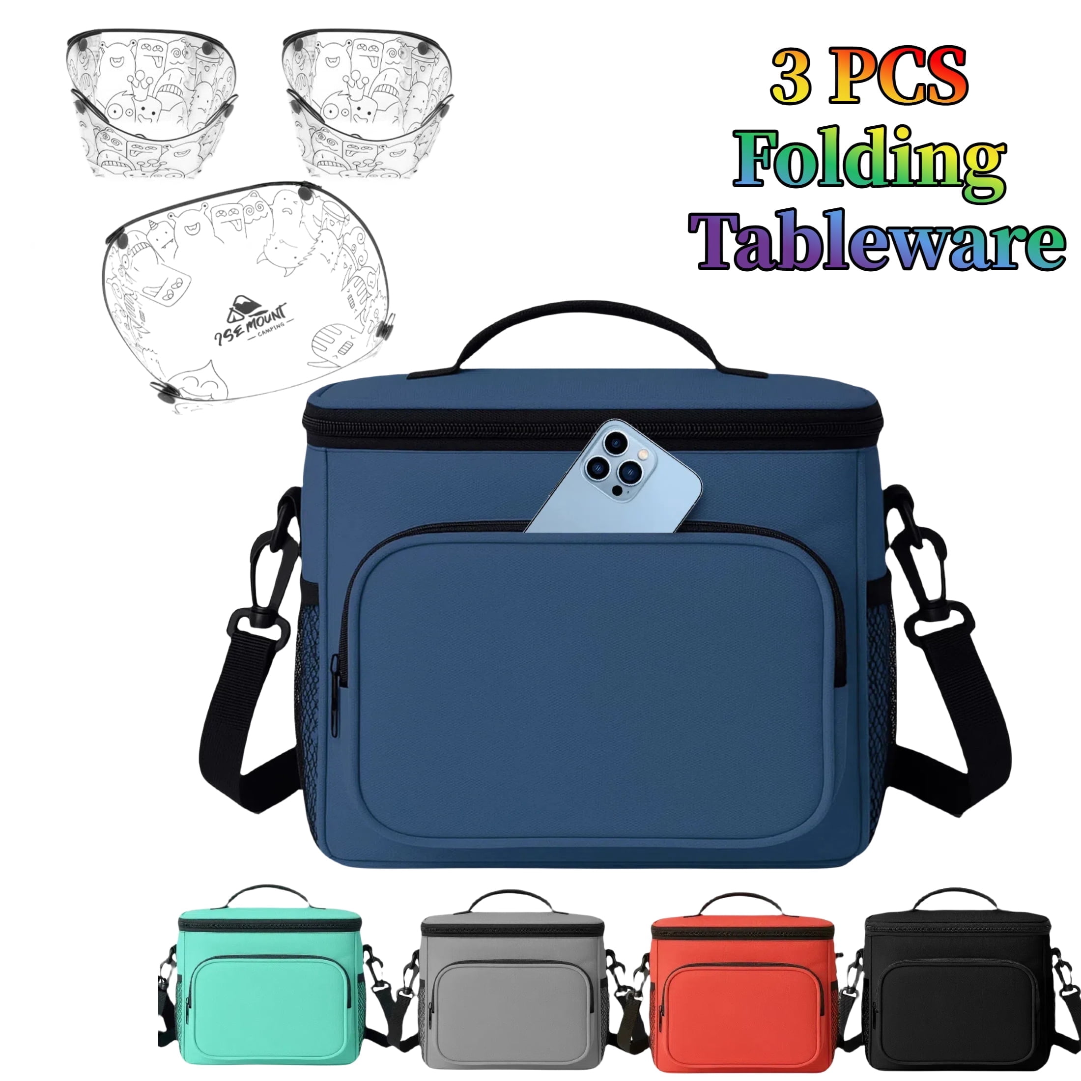 TRANSLINK Insulated Lunch Box for Women Men Reusable Leakproof Cooler ...