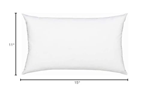 Fennco Styles 100% Polyester Fiber Pillow Filler Insert, White ...