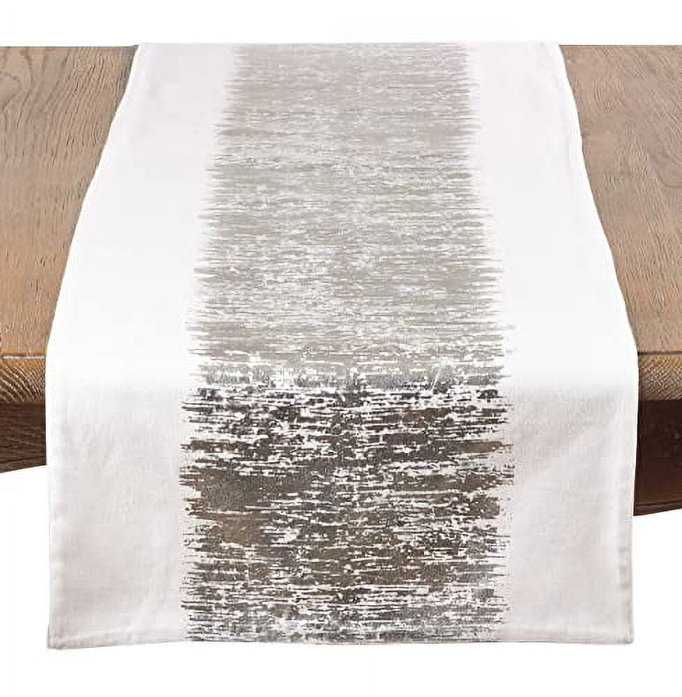 Fennco Styles Agatha Collection Glamorous Metallic Banded 100% Cotton ...