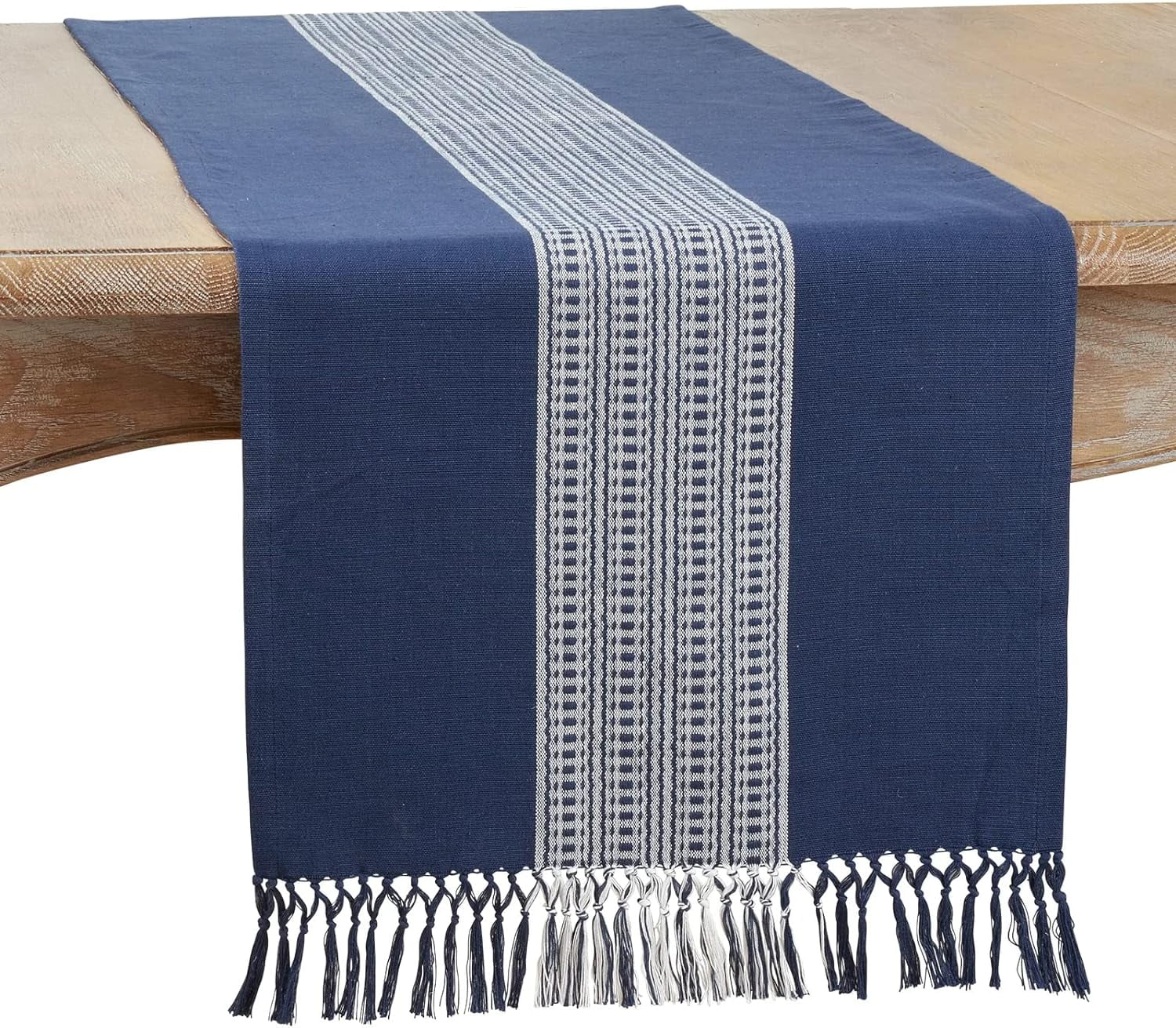 Fennco Styles Block Print Cotton Placemats 14" W X 20" L, Set of 4 ...