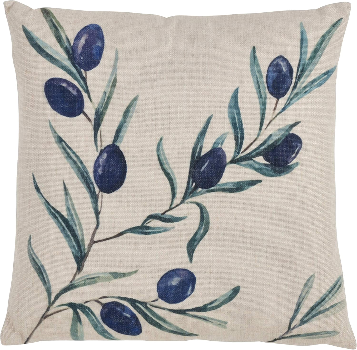 Fennco Styles Botany Collection Heritage Olive Branch Botanical Print ...