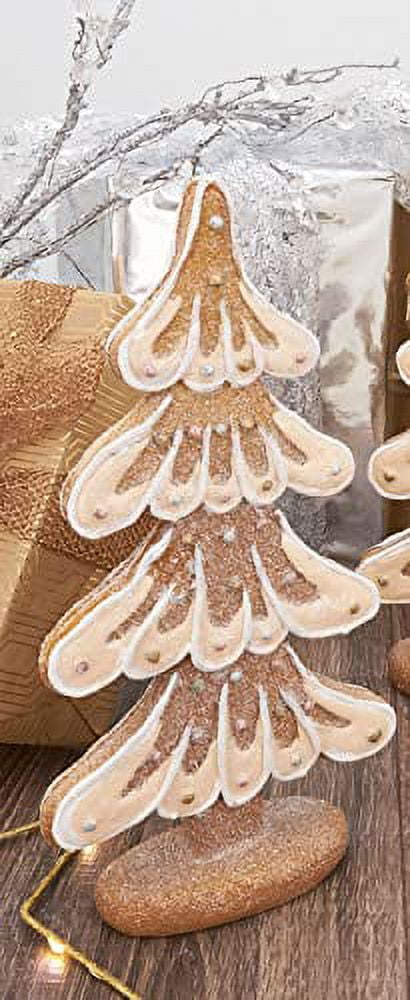 Fennco Styles Brown Resin Gingerbread Christmas Tree Figurine 16" High ...