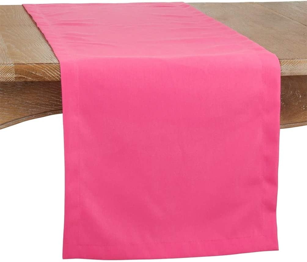 Fennco Styles Classic Everyday Design Solid Color Table Runner 16 x 120 ...