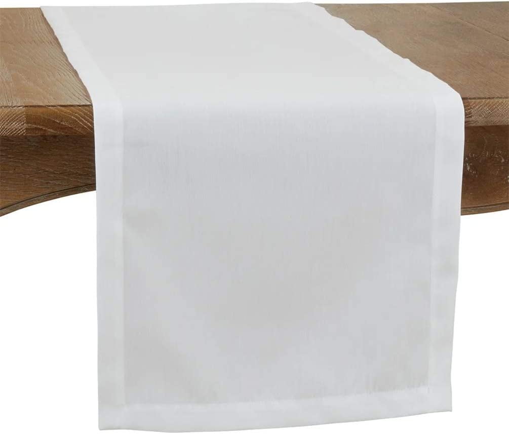 Fennco Styles Classic Everyday Design Solid Color Table Runner 16 x 90 ...