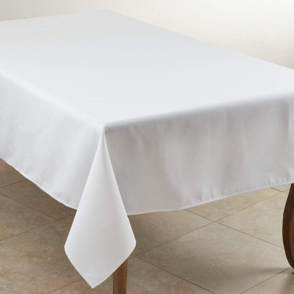 Fennco Styles Classic Everyday Design Solid Color Tablecloth 60" W X 60 ...