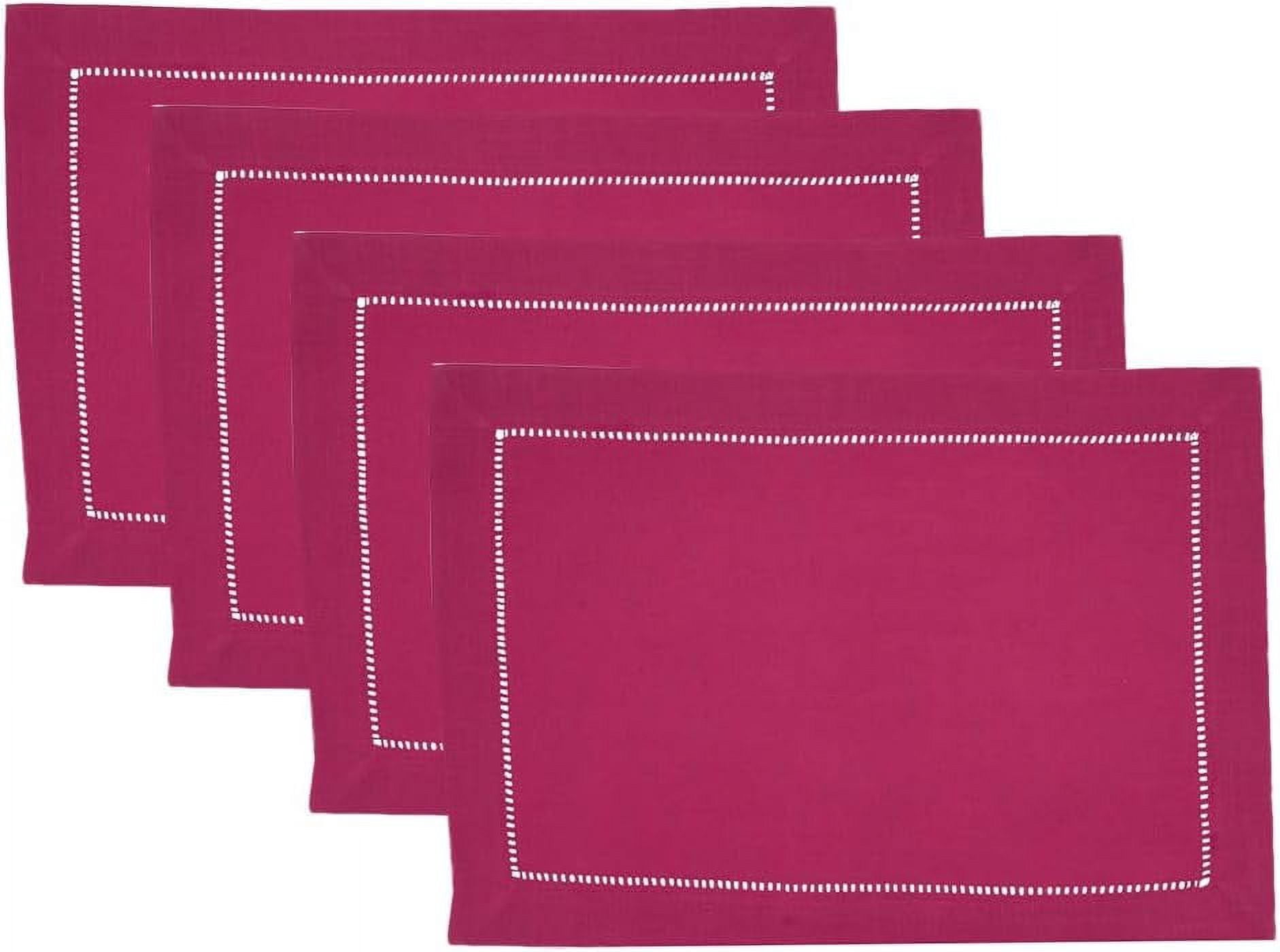 Fennco Styles Classic Hemstitch Design 20 Inch Table Dinner Cloth ...