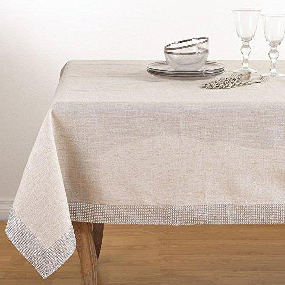 Fennco Styles Elegant Lily Collection Studded Design Table Linen (60 ...