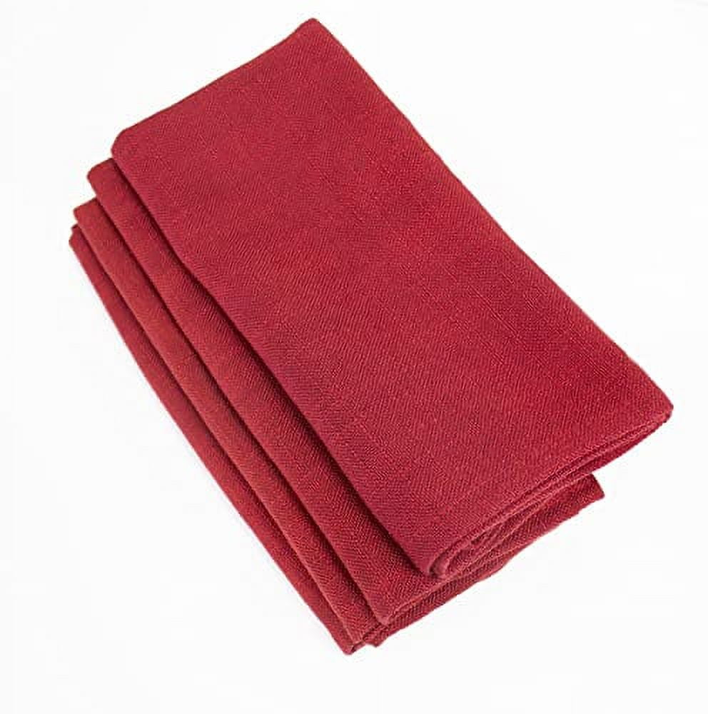 Fennco Styles Everyday Design Solid Color Cloth Napkins 20" W x 20 ...