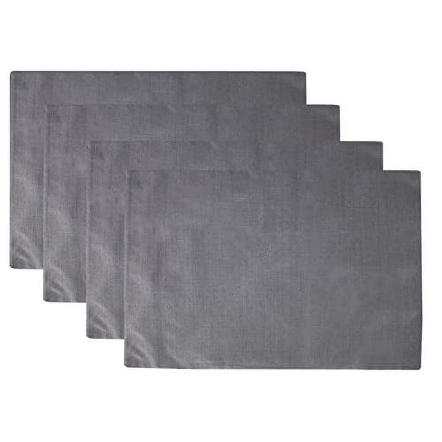 Fennco Styles Everyday Design Solid Color Placemats 14" W x 20", Set of ...