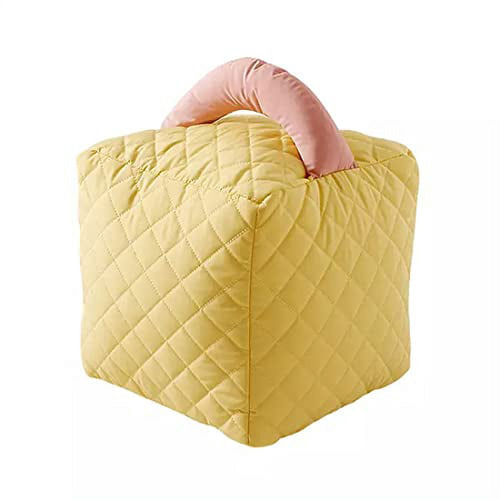 Fennco Styles Geometric Cube-Shaped Decorative Throw Pillow 10" W x 10 ...