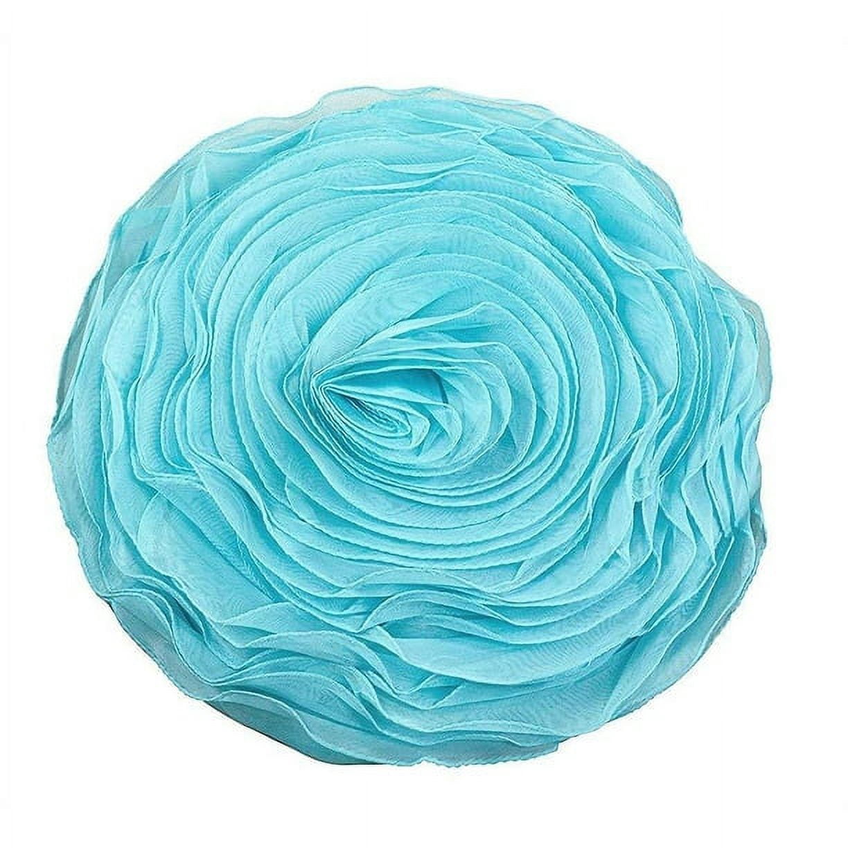 Fennco Styles Hayley Rose Chiffon Flower Decorative Filled Throw Pillow ...