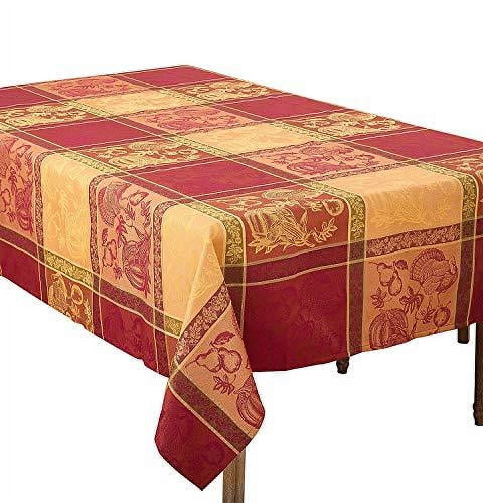 Fennco Styles Holiday Jacquard Warm Thanksgiving Decorative Table ...