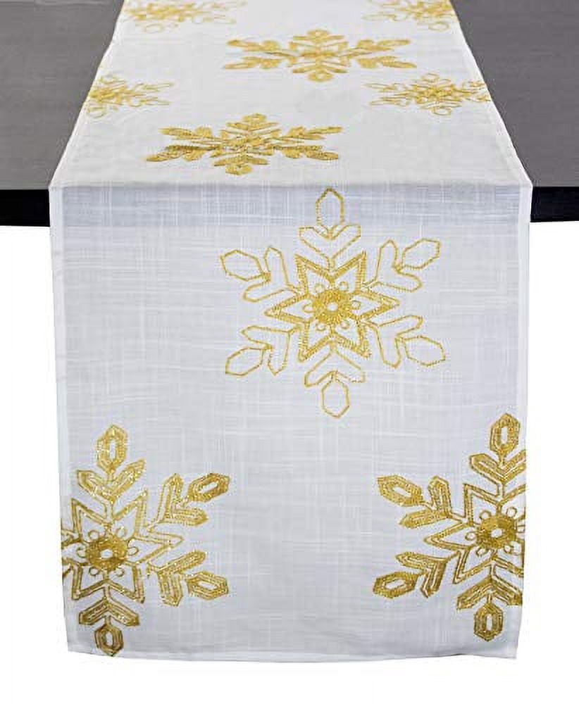 Fennco Styles Holiday Nivalis Collection Snowflake Design Decorative ...