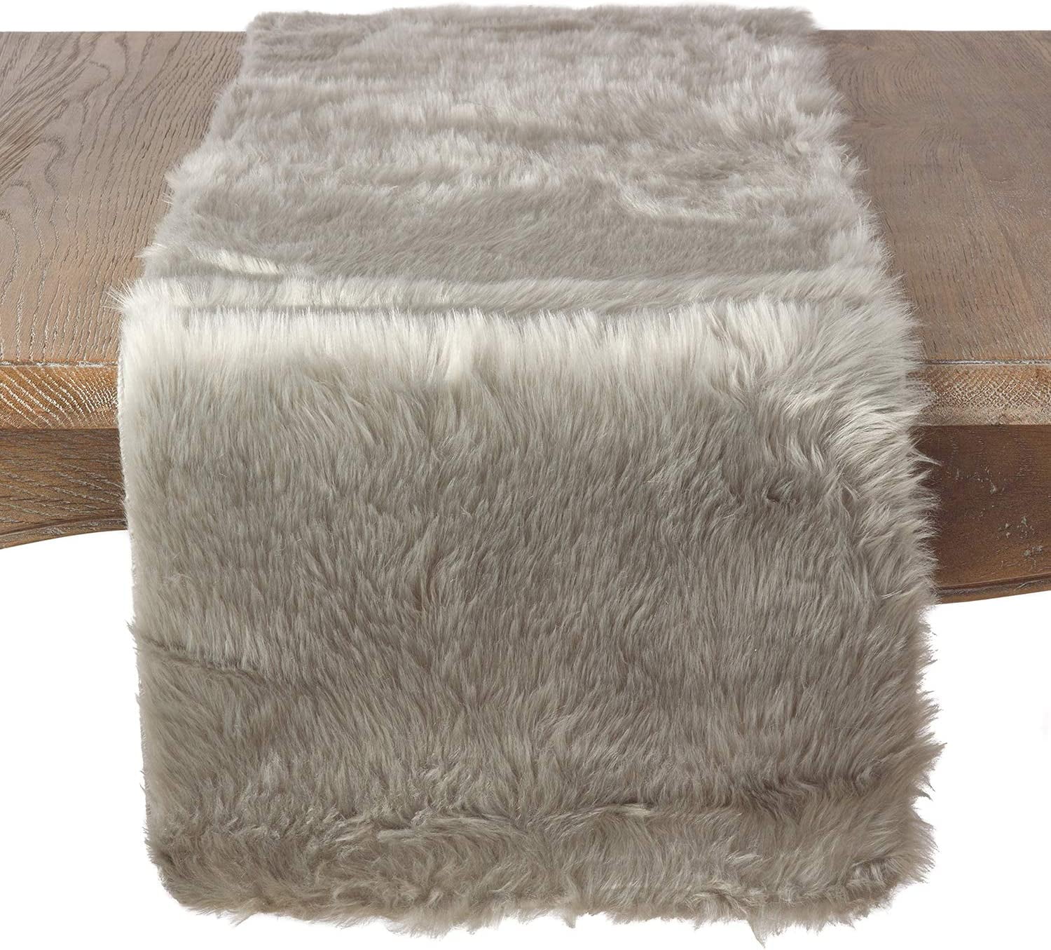 Fennco Styles Juneau Faux Fur Table Runner - 3 Colors - One Piece - 15 ...