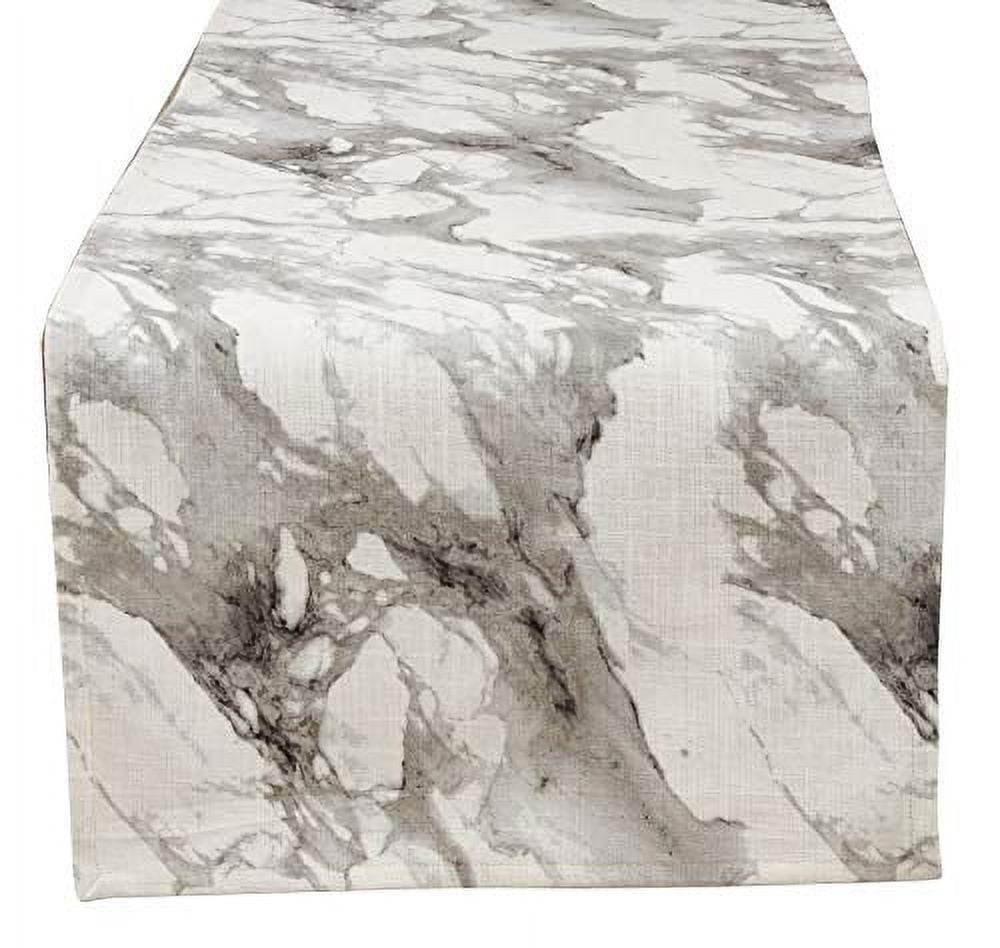 Fennco Styles Marmo Collection Glamorous Marble Print 16 x 72 Inch ...