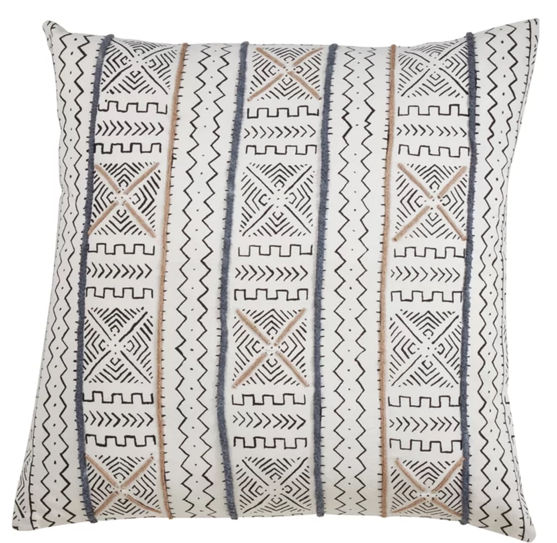 Fennco Styles Modern Mud Cloth Design 100% Cotton Decorative Throw ...