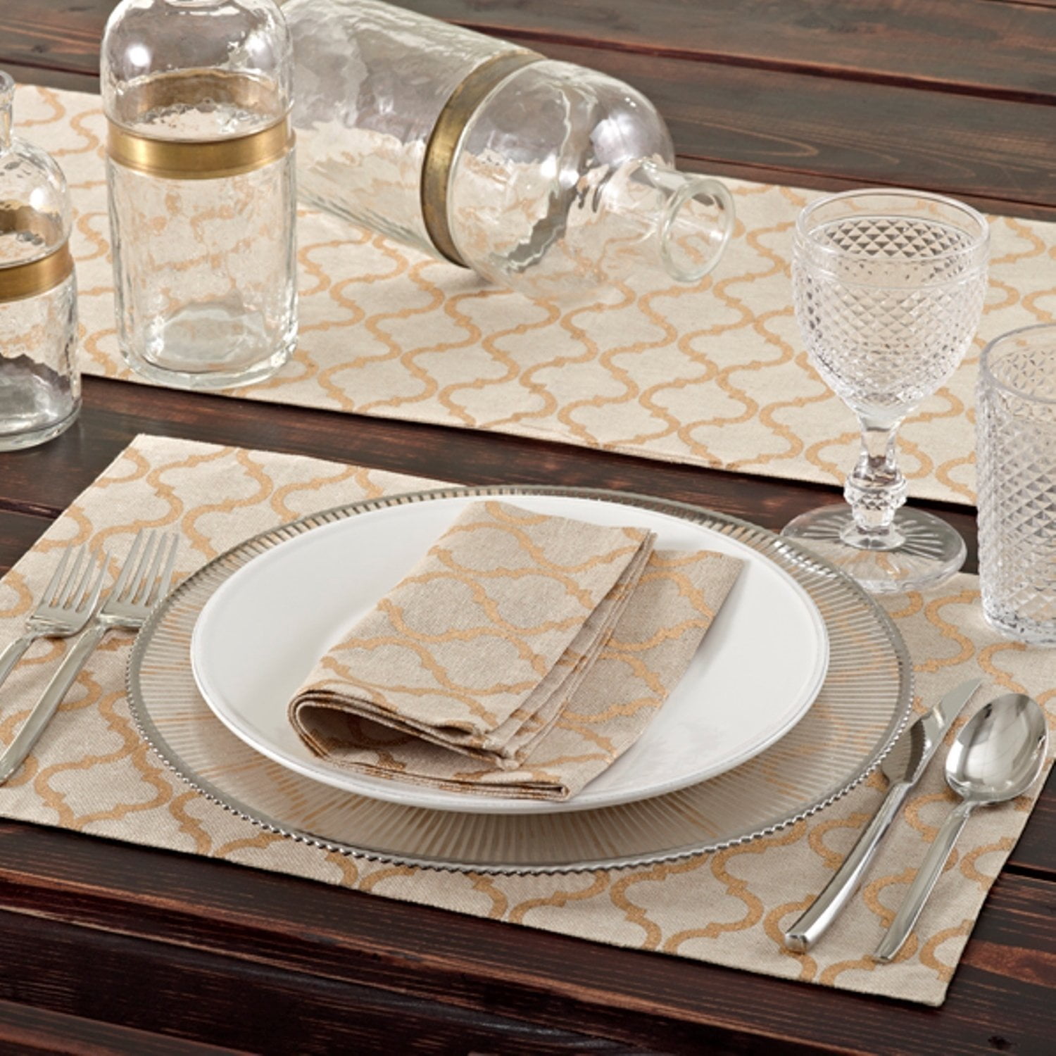 Fennco Styles Moroccan Design Table Runner - Walmart.com