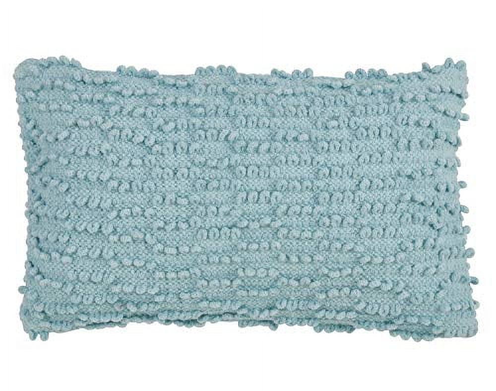 Fennco Styles Nubby Textured Design Cotton Down Filled Throw Pillow 12 ...