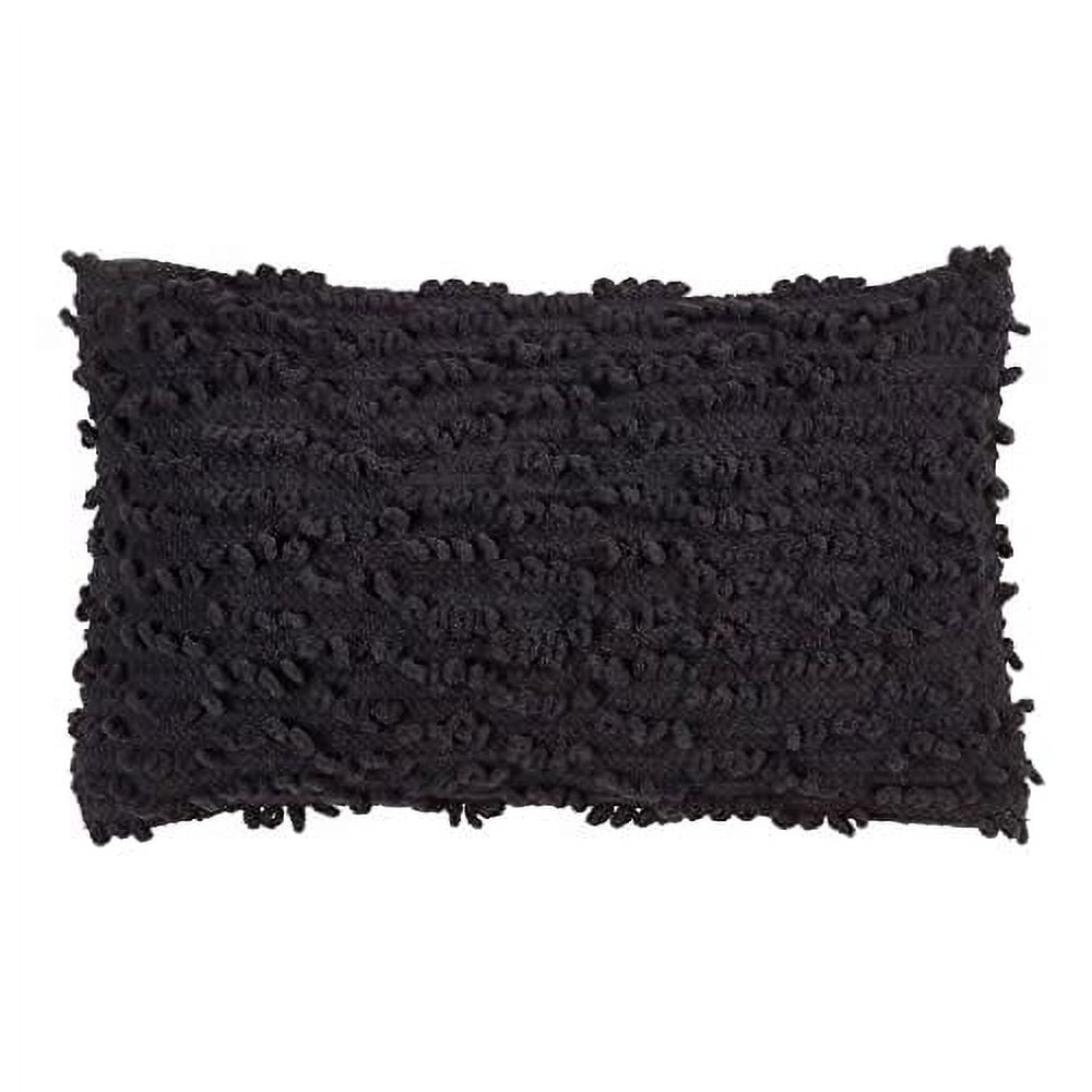 Fennco Styles Nubby Textured Design Cotton Down Filled Throw Pillow 12 ...