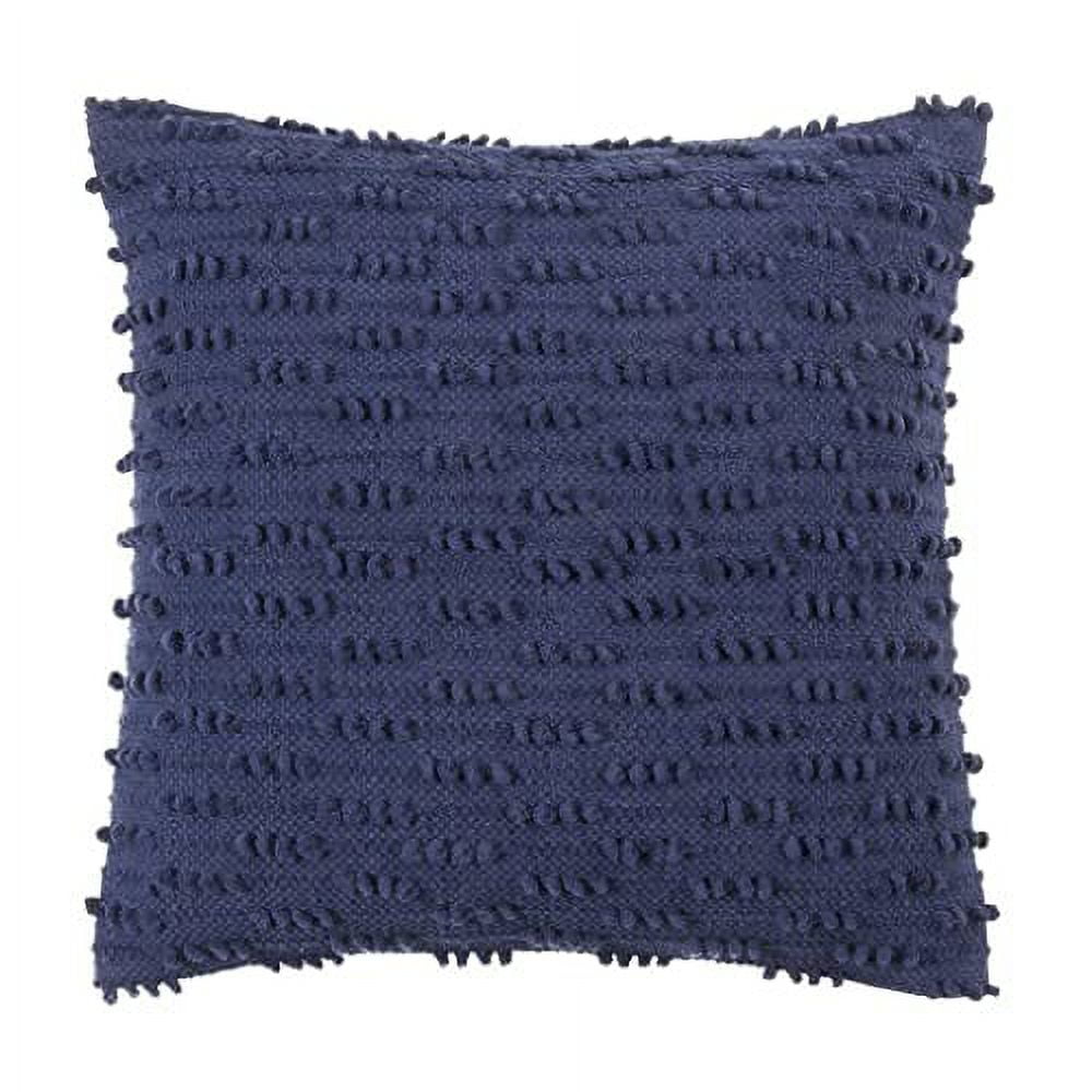 Fennco Styles Nubby Textured Design Cotton Down Filled Throw Pillow 20 ...