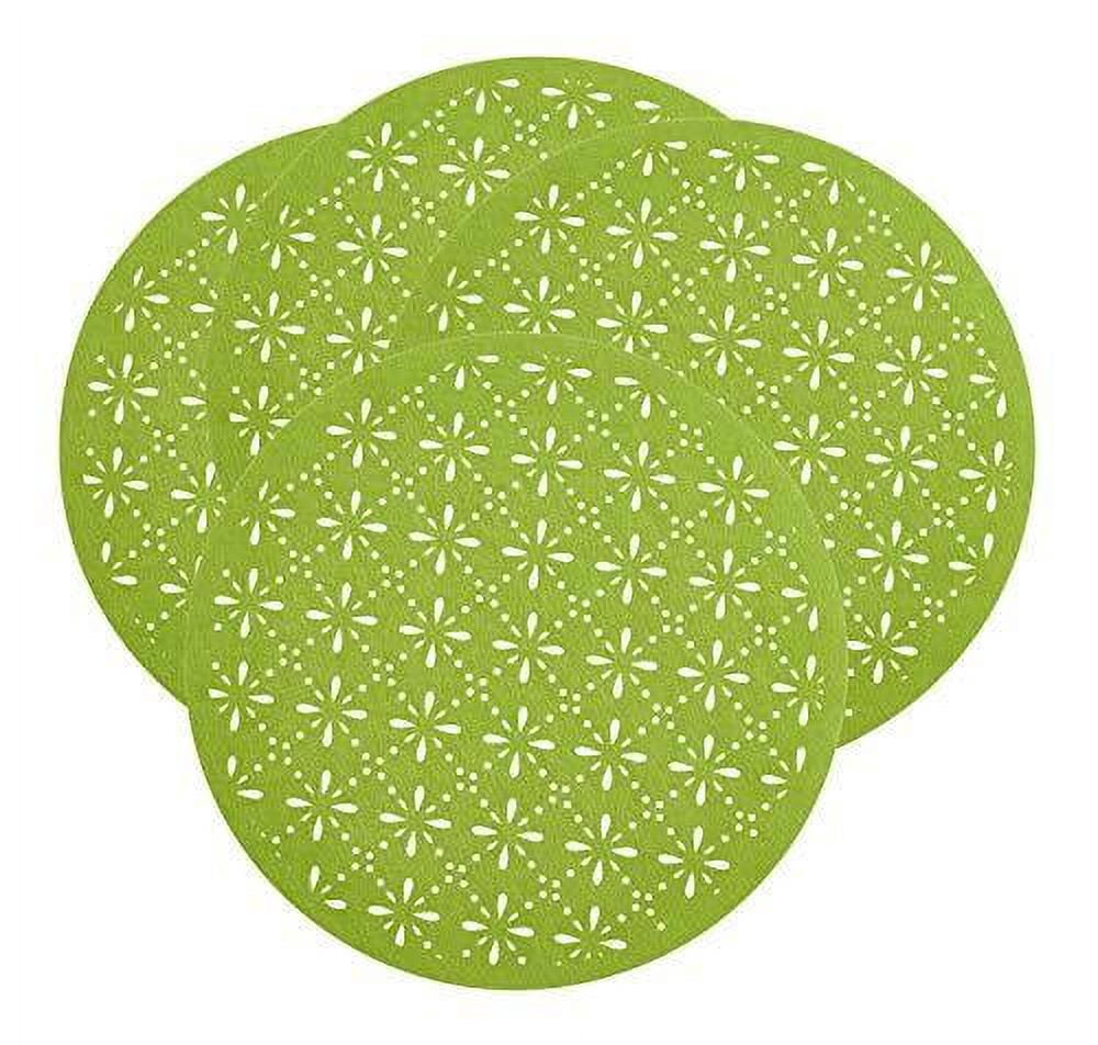 Fennco Styles Provato Collection Contemporary Floral Cutwork Felt 15 ...