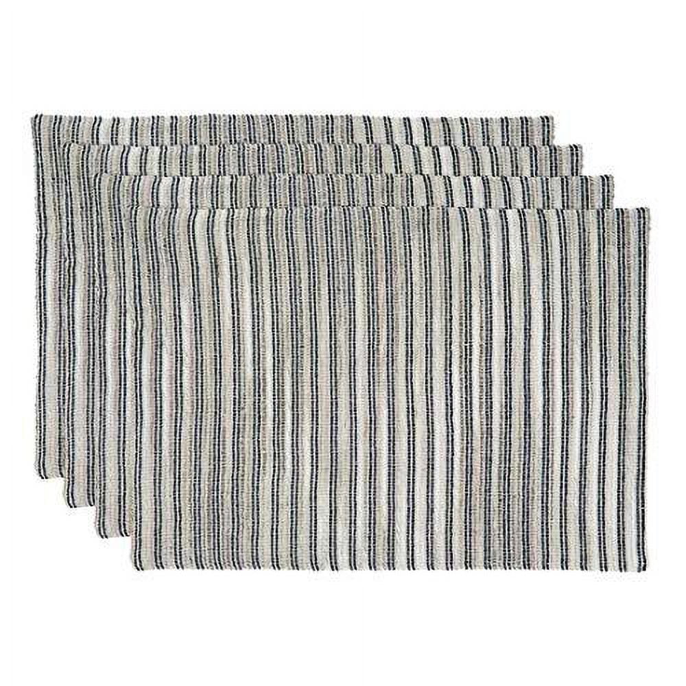 Fennco Styles Textured Corded Line Table Runner 16" W x 72" L - Black ...