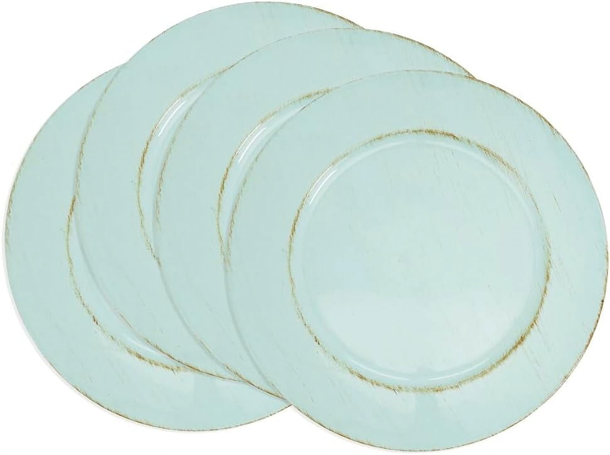 Fennco Styles Vintage Distressed Design Decorative Charger Plates 13 ...