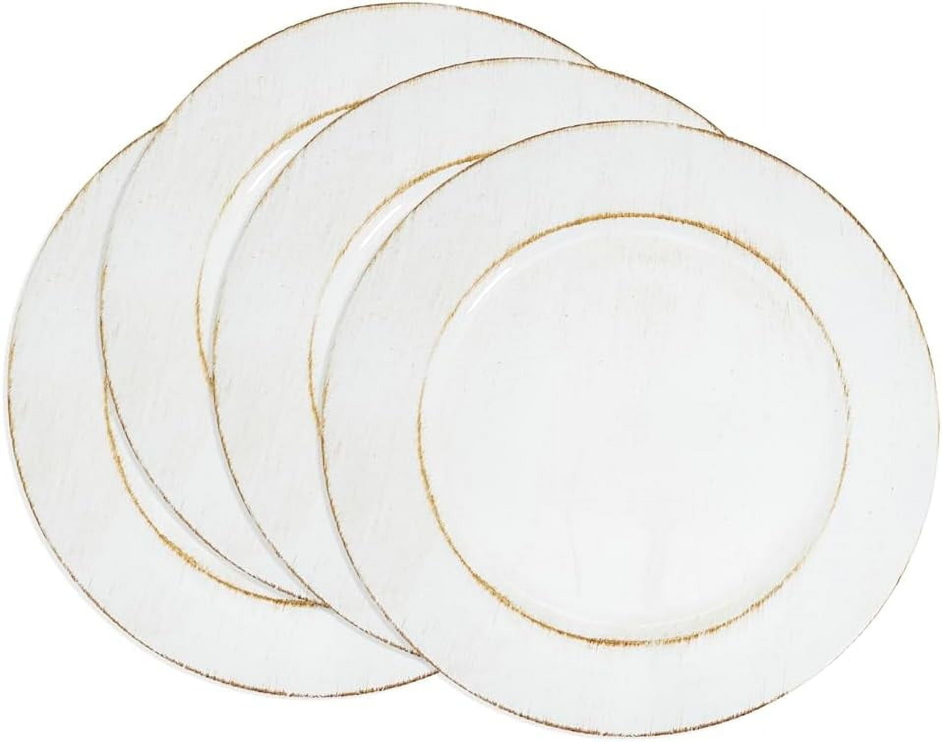 Fennco Styles Vintage Distressed Design Decorative Charger Plates 13 ...