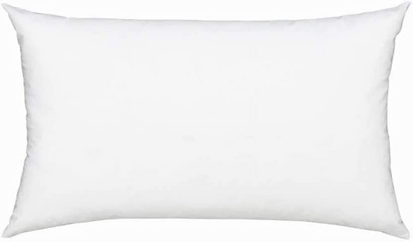 Fennco Styles White Rectangle Premium Polyester Pillow Insert for ...