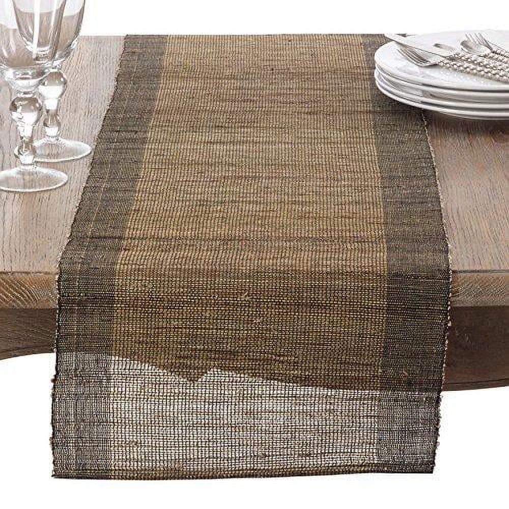 Fennco Styles Woven Nubby Natural Ramie Rustic 14 x 72 Inch Table ...