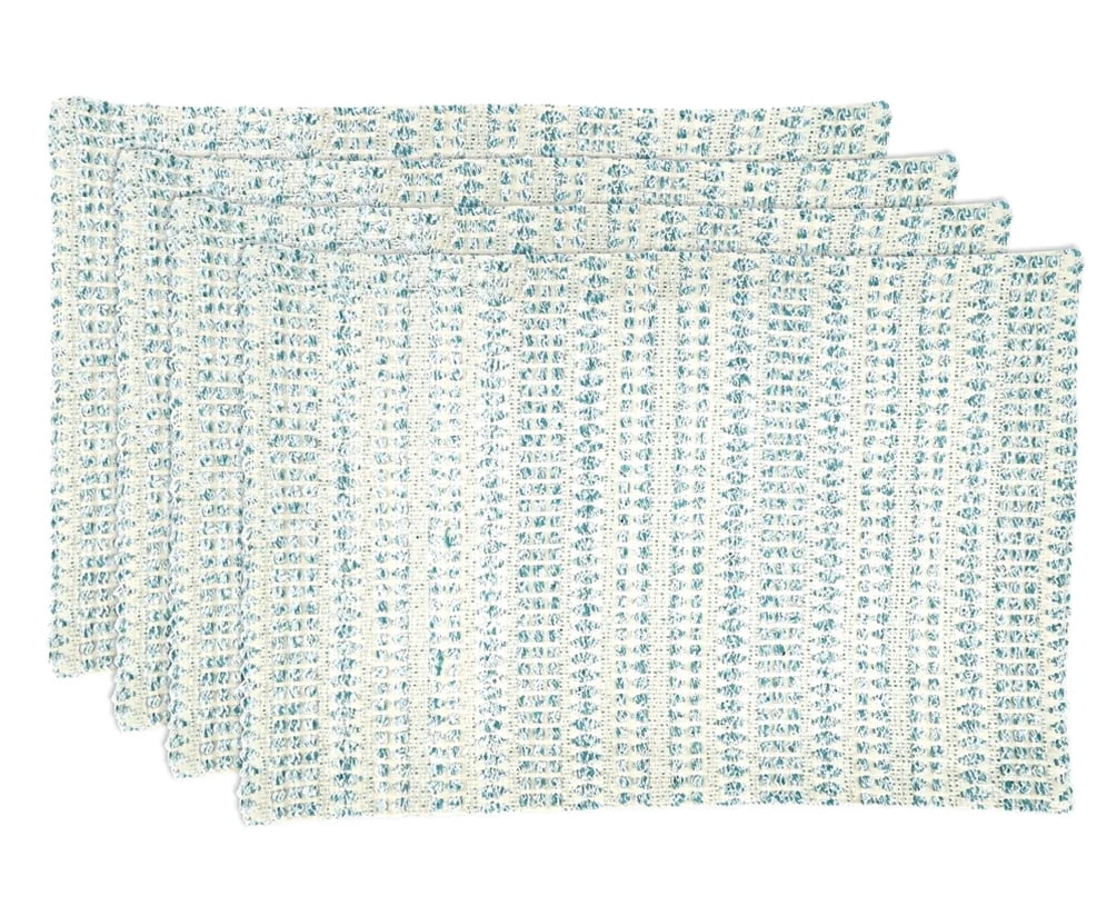 Fennco Styles Woven Textured Table Placemats14 W x 20" L, Set of 4 ...
