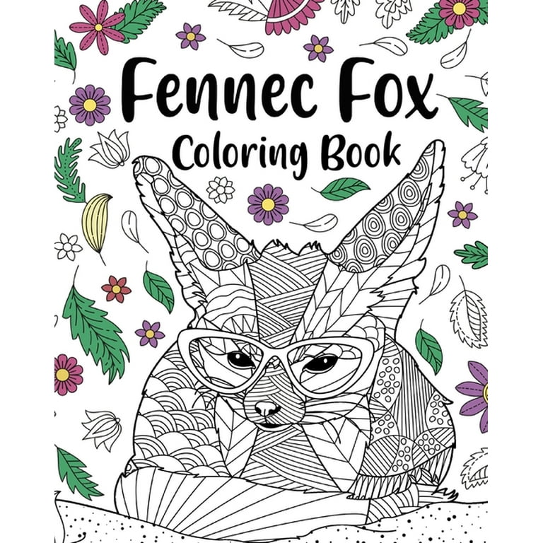fox zentangle coloring pages