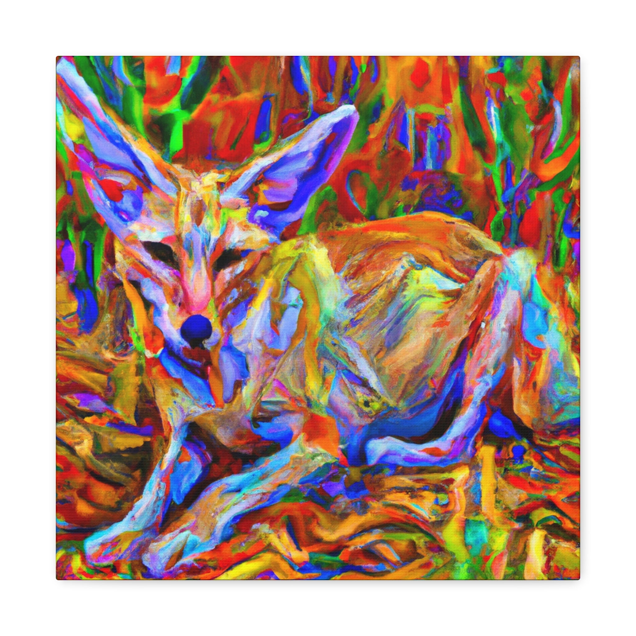 Fennec Fox Fauvism - Canvas - Walmart.com
