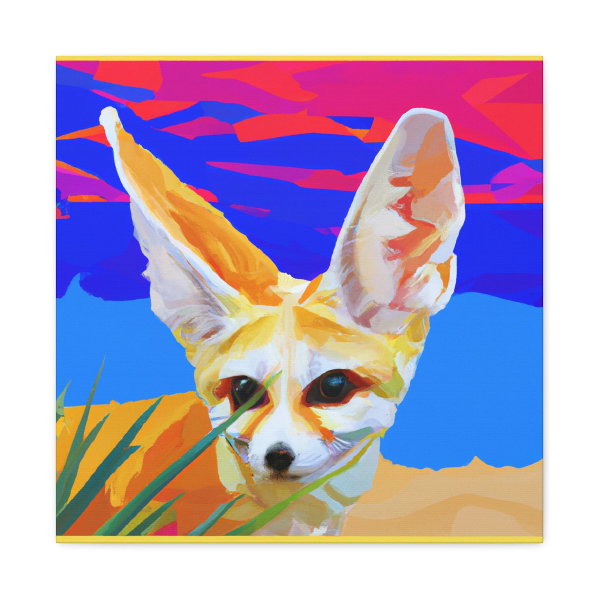 Fennec Fox Pop Art - Canvas - Walmart.com
