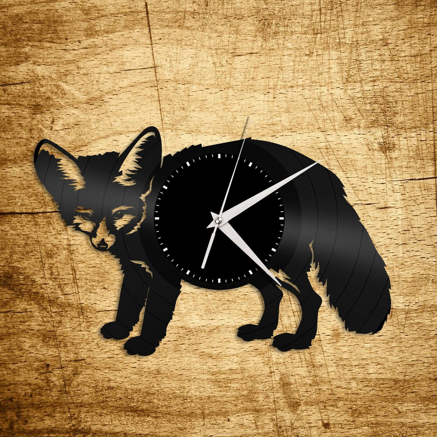 Fennec Fox Vinyl Wall Clock Unique Gift for Animal Lovers Home Room ...