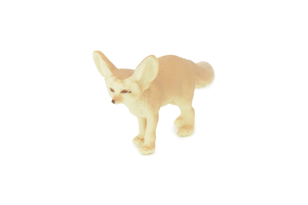 Fennec Fox, Vulpes zerda, Desert Fox, Hand Painted, Educational, Rubber ...