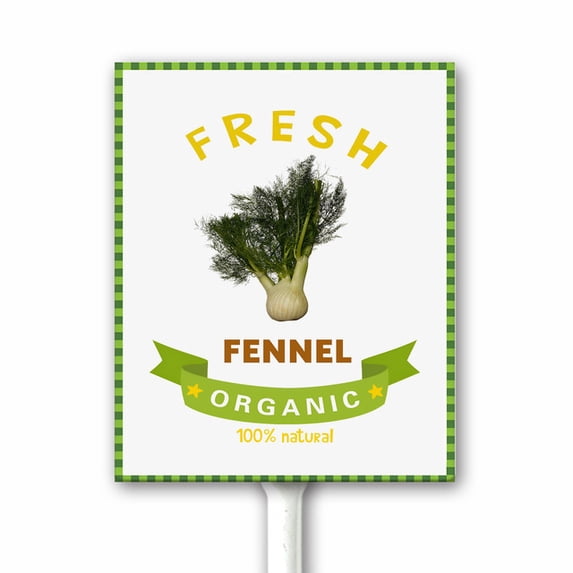 Fennel Vegetable Garden Signs Metal Yard Sign With Stake Perfect for ...