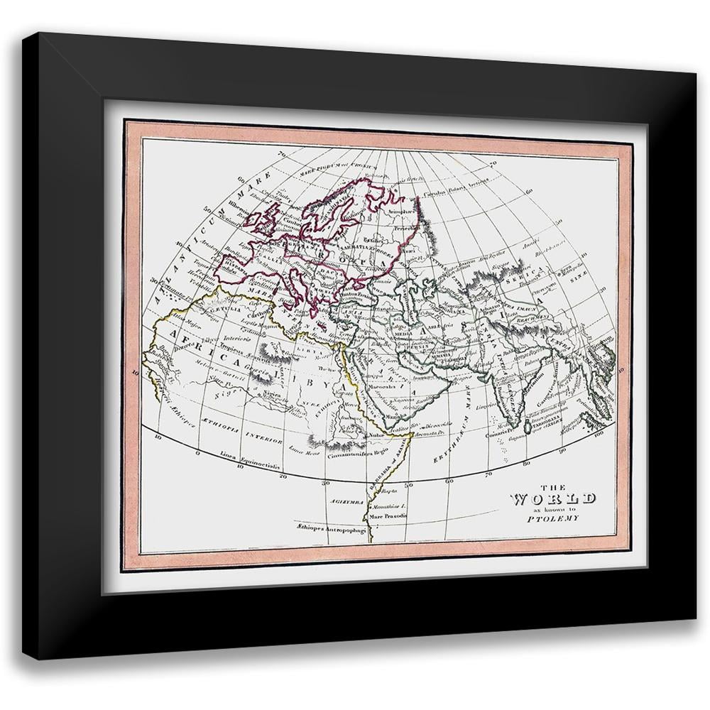 Fenner 14x12 Black Modern Framed Museum Art Print Titled - World as ...