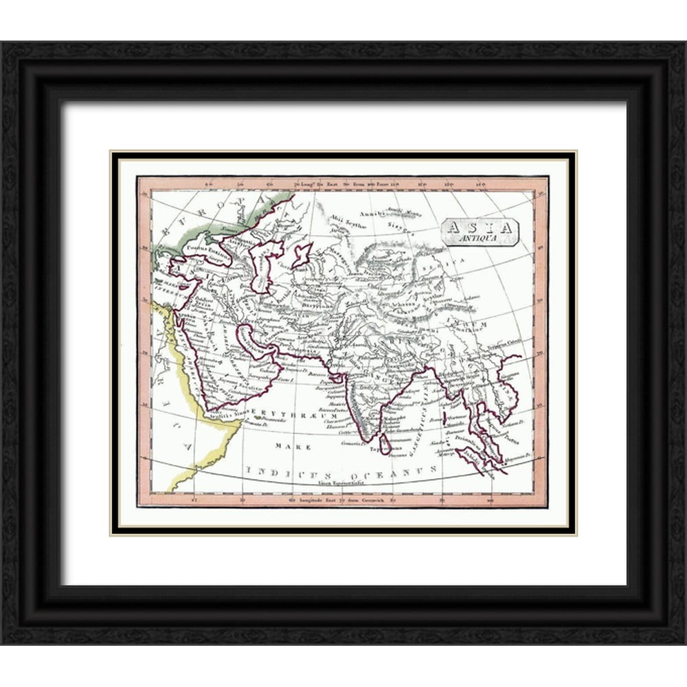 Fenner 14x12 Black Ornate Wood Framed with Double Matting Museum Art ...