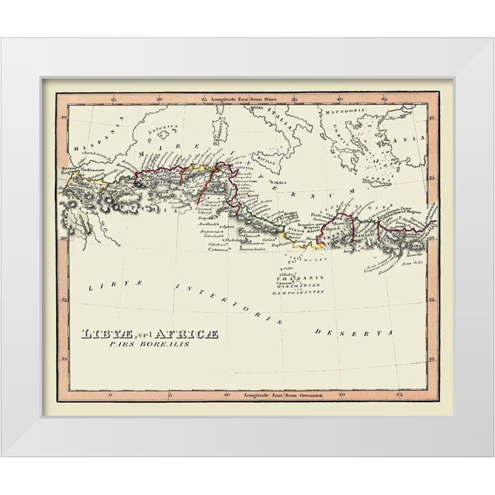 Fenner 14x12 White Modern Wood Framed Museum Art Print Titled - Ancient ...