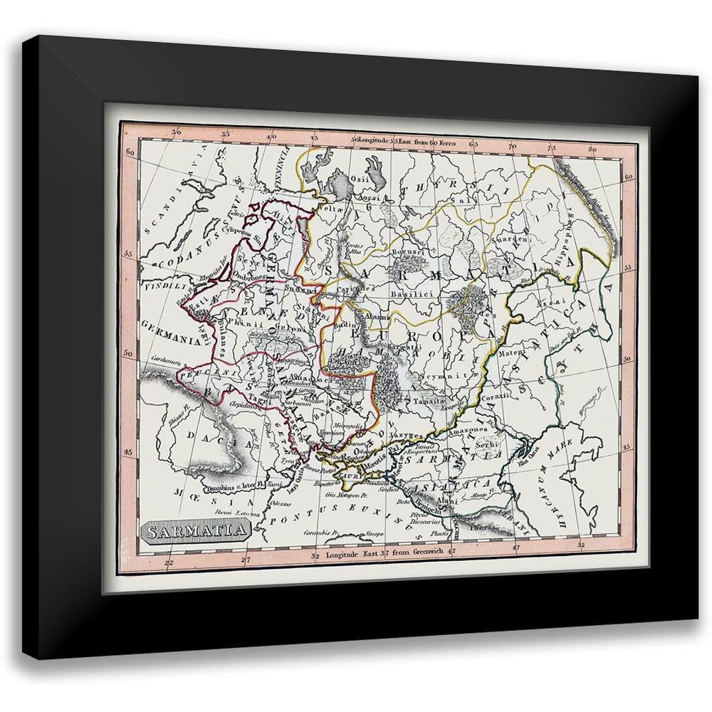 Fenner 17x15 Black Modern Framed Museum Art Print Titled - Middle East ...