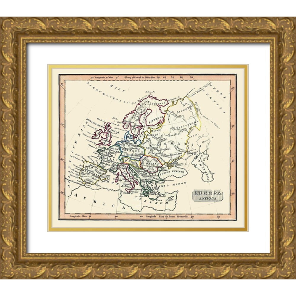 Fenner 17x15 Gold Ornate Wood Framed with Double Matting Museum Art ...