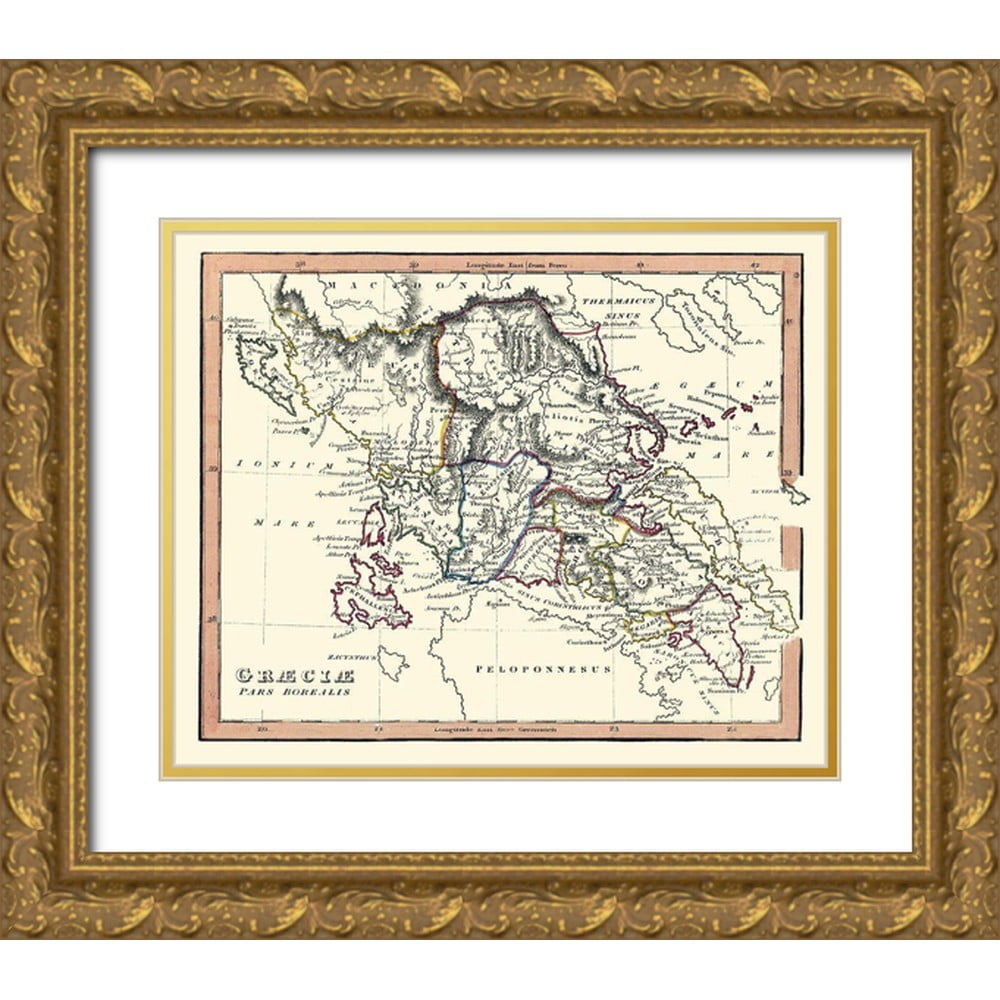 Fenner 17x15 Gold Ornate Wood Framed with Double Matting Museum Art ...