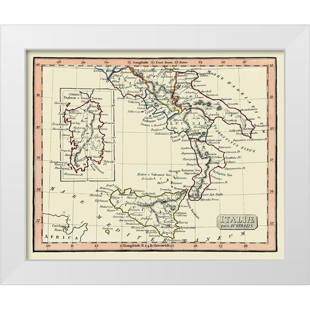 Fenner 18x15 White Modern Wood Framed Museum Art Print Titled - Ancient ...