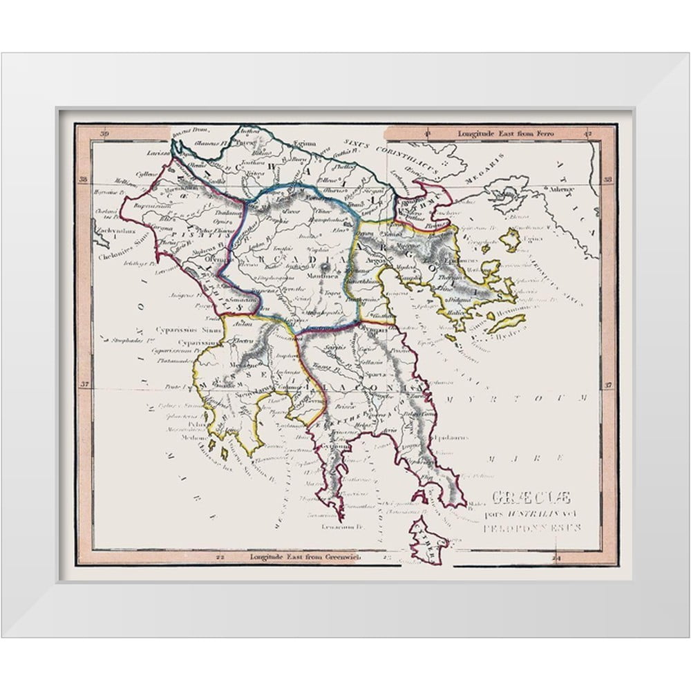 Fenner 24x20 White Modern Wood Framed Museum Art Print Titled - Ancient ...