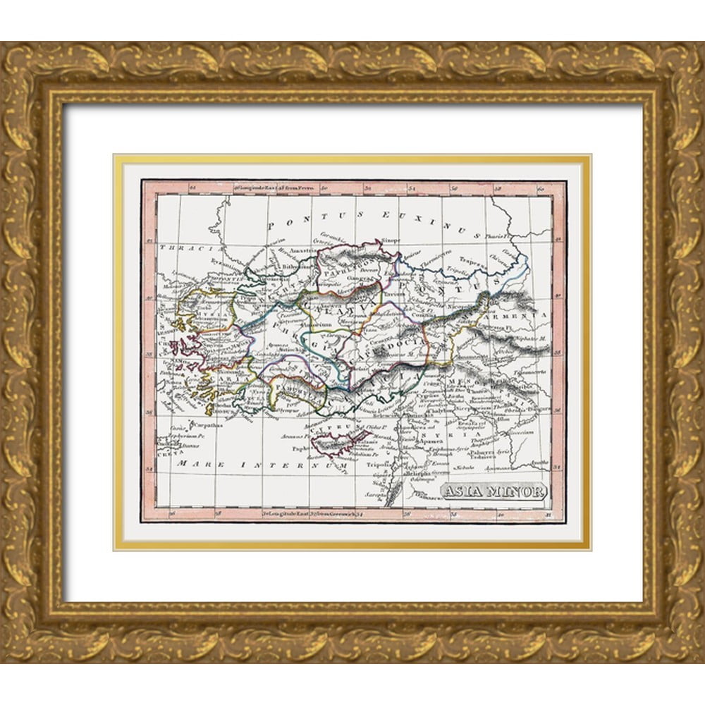 Fenner 31x26 Gold Ornate Wood Framed with Double Matting Museum Art ...