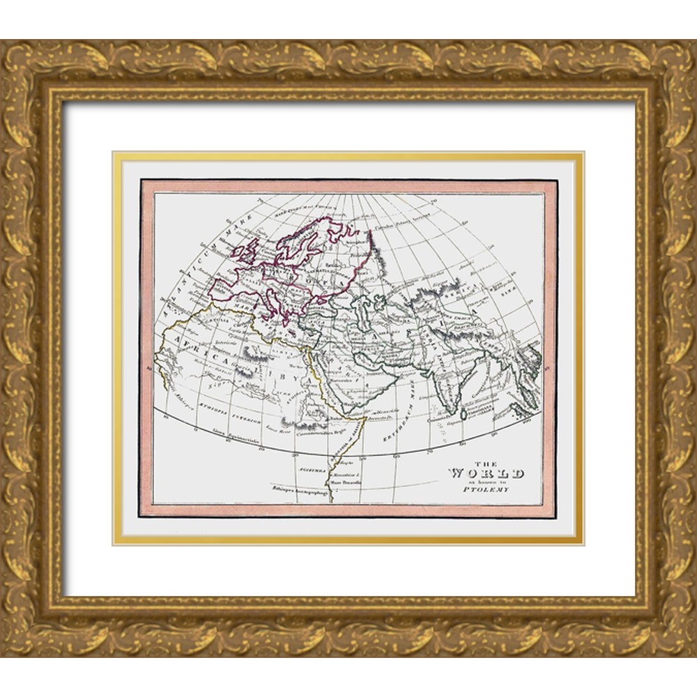 Fenner 31x26 Gold Ornate Wood Framed with Double Matting Museum Art ...