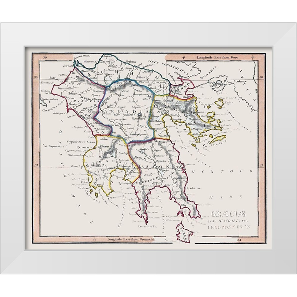 Fenner 31x26 White Modern Wood Framed Museum Art Print Titled - Ancient ...