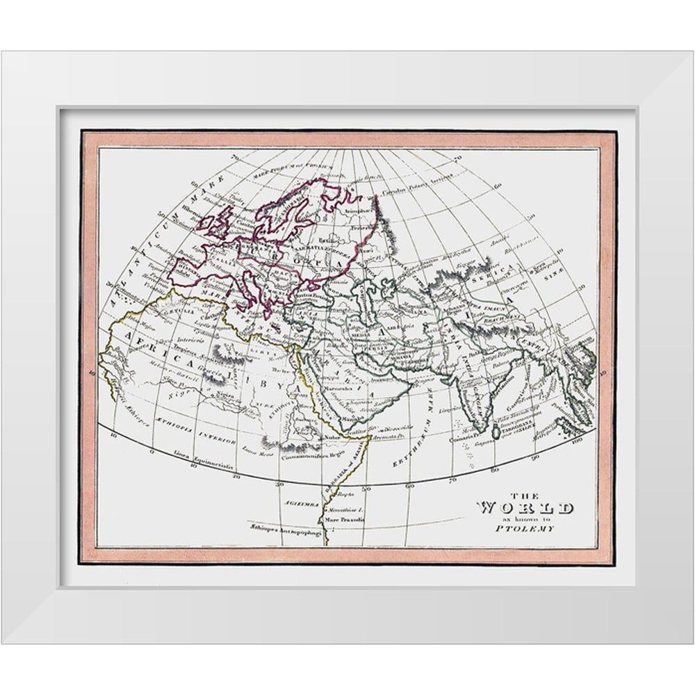Fenner 31x26 White Modern Wood Framed Museum Art Print Titled - World ...